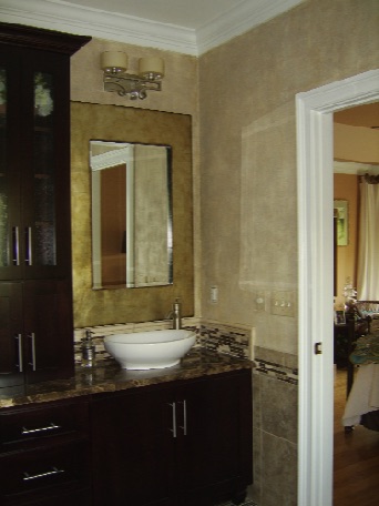 Linen finish on Master Bath